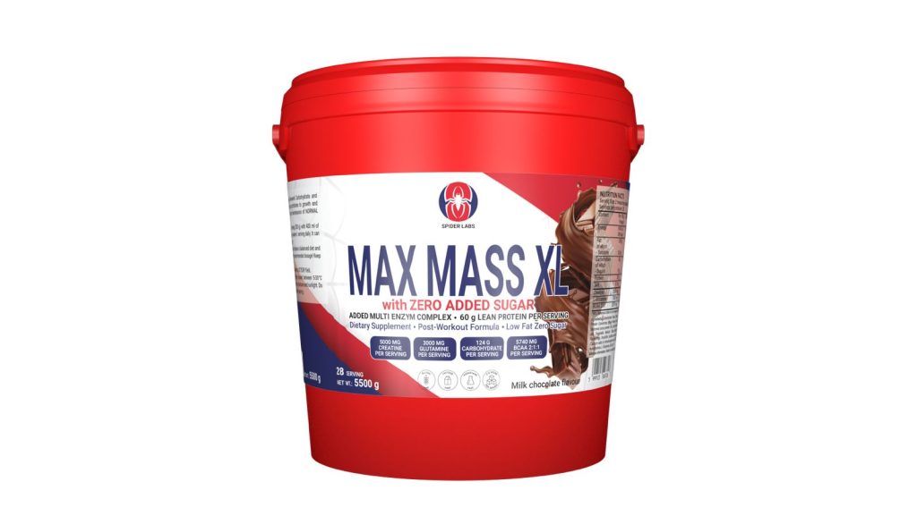 MAX MASS XL – Milk chocolate flavour – spiderlabs